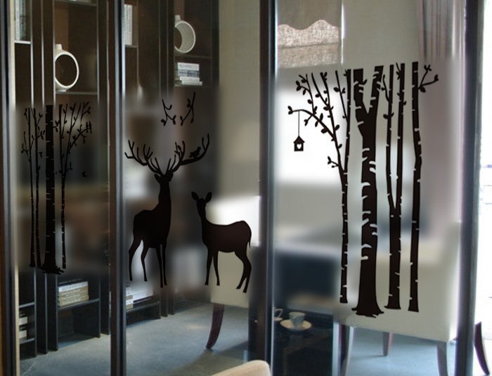 Yahoo!オークション - デザインガラスフィルム【半透明タイプG174】目...