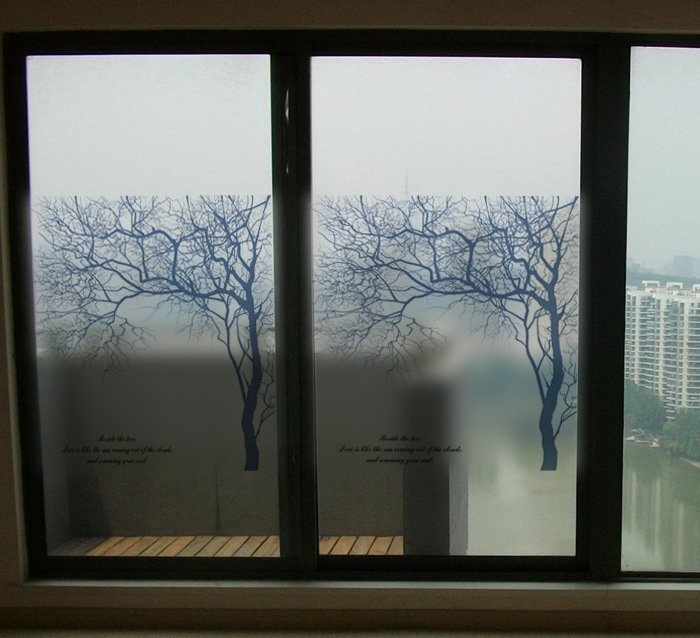 Yahoo!オークション - デザインガラスフィルム【半透明タイプG149】目...