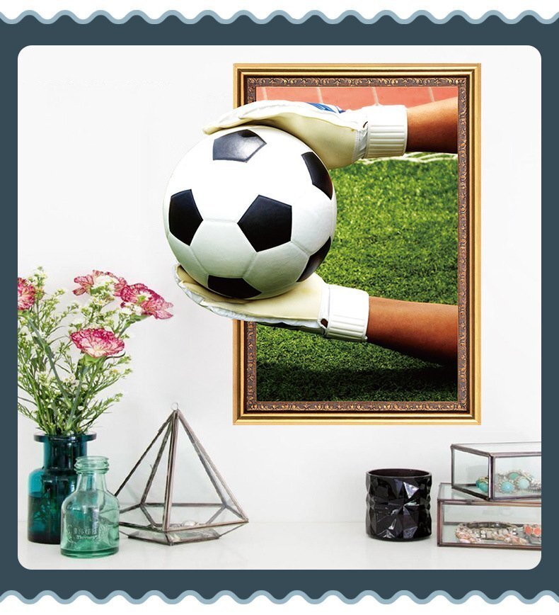 Yahoo!オークション - 【C206 サッカーボール】ウォールステッカー 防...