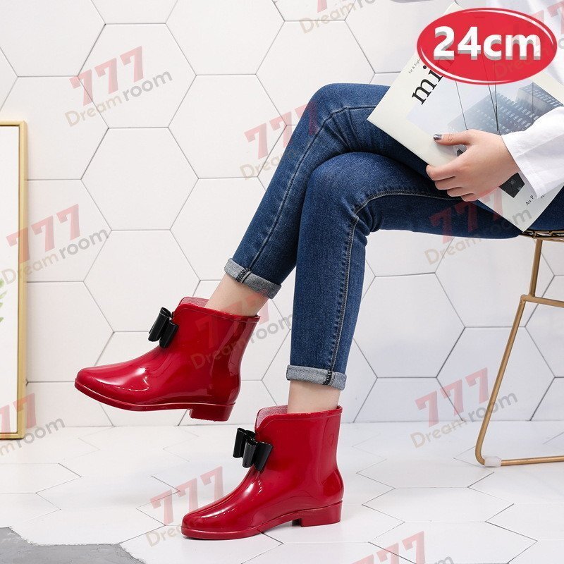 Yahoo!オークション - Cute デザイン レインブーツ K-335【24cm】 長靴...