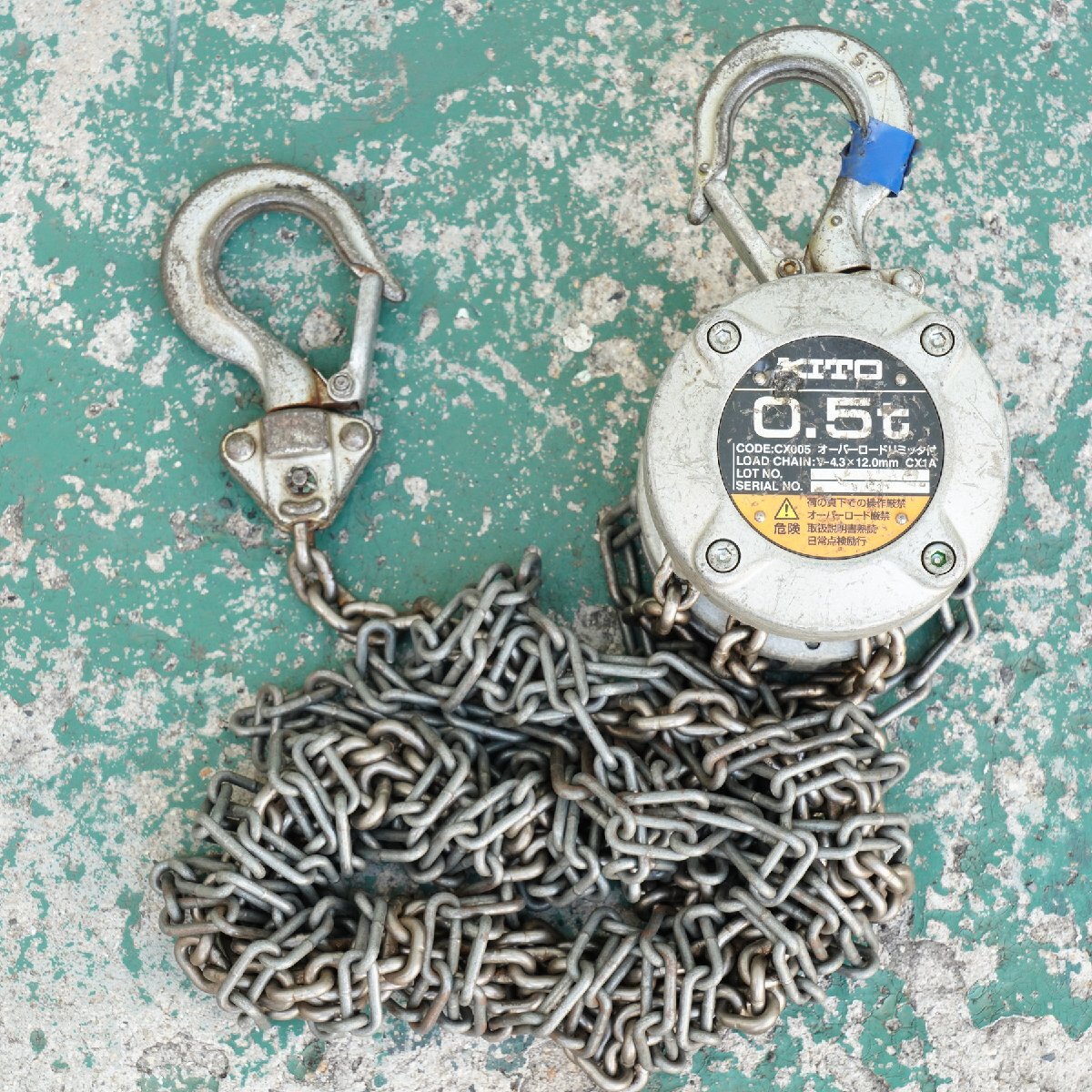 Yahoo!オークション - 中古品 KITO キトー 手動 チェーンブロック CX形...