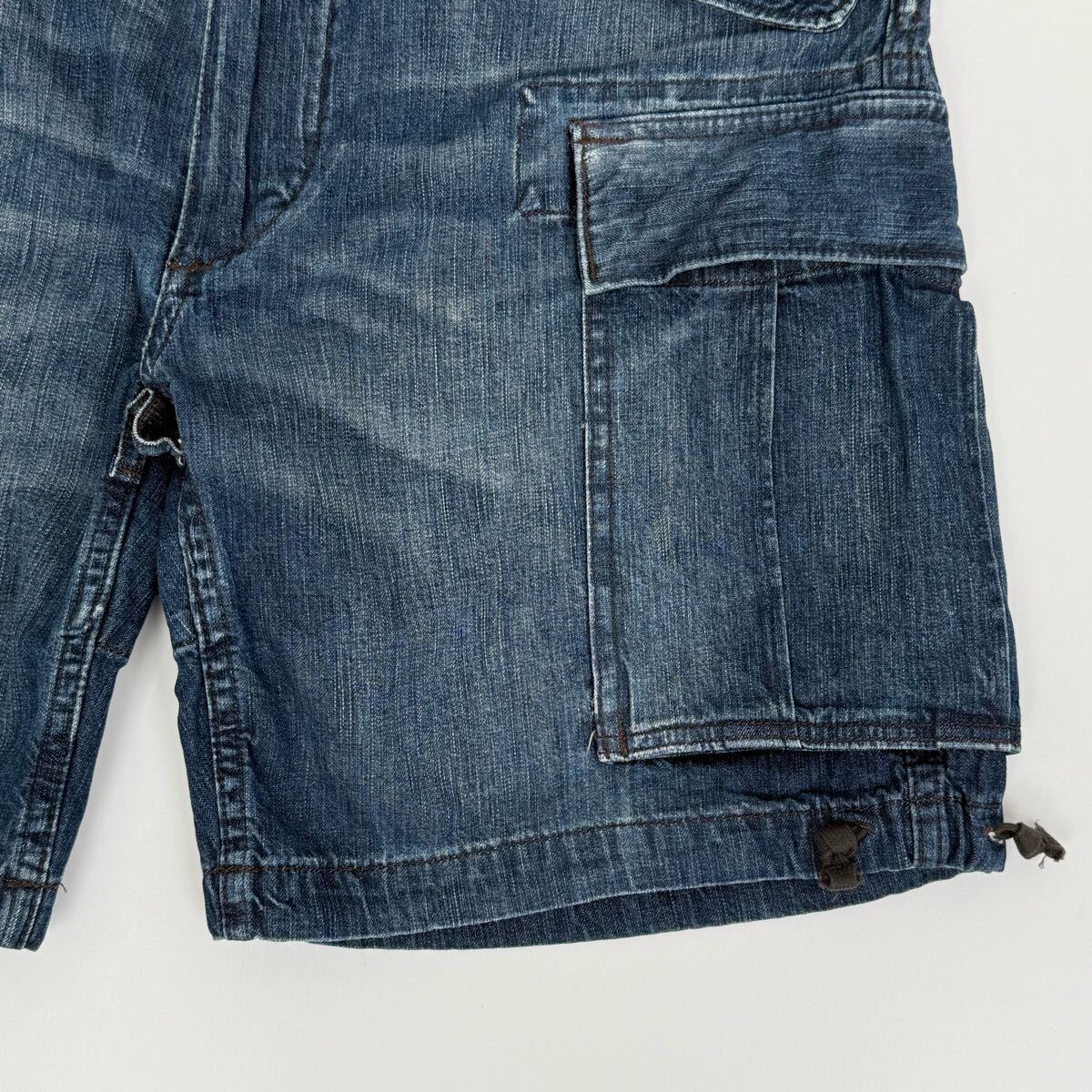 Yahoo!オークション - RRL 24SS USED加工 M-51 デニム カーゴショーツ ...