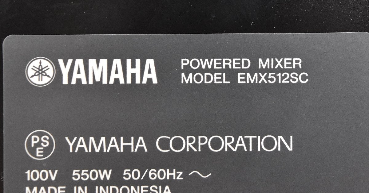 C 7837 YAMAHA EMX512SC パワードミキサー ヤマハ 3085076(ミキサー)｜売買されたオークション情報、yahooの商品情報をアーカイブ公開 - オークファン ...