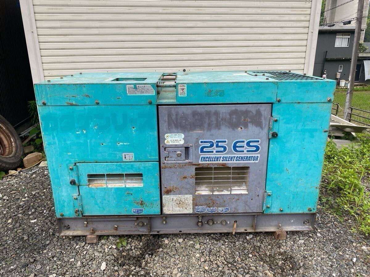 Yahoo!オークション - デンヨー 発電機 Denyo D CA-25 ES I中古 4122時...
