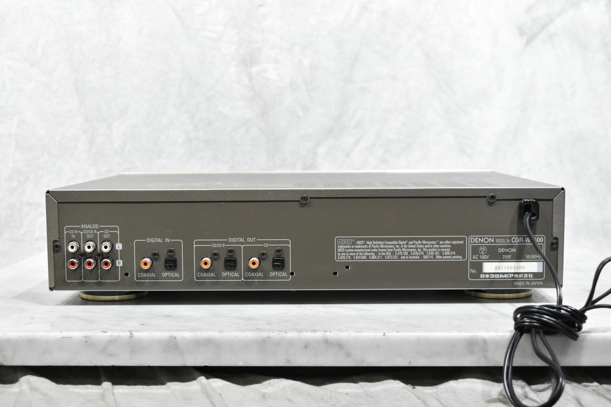 Yahoo!オークション - 【J】DENON CDR-W1500 CDレコーダー デノン 3066...