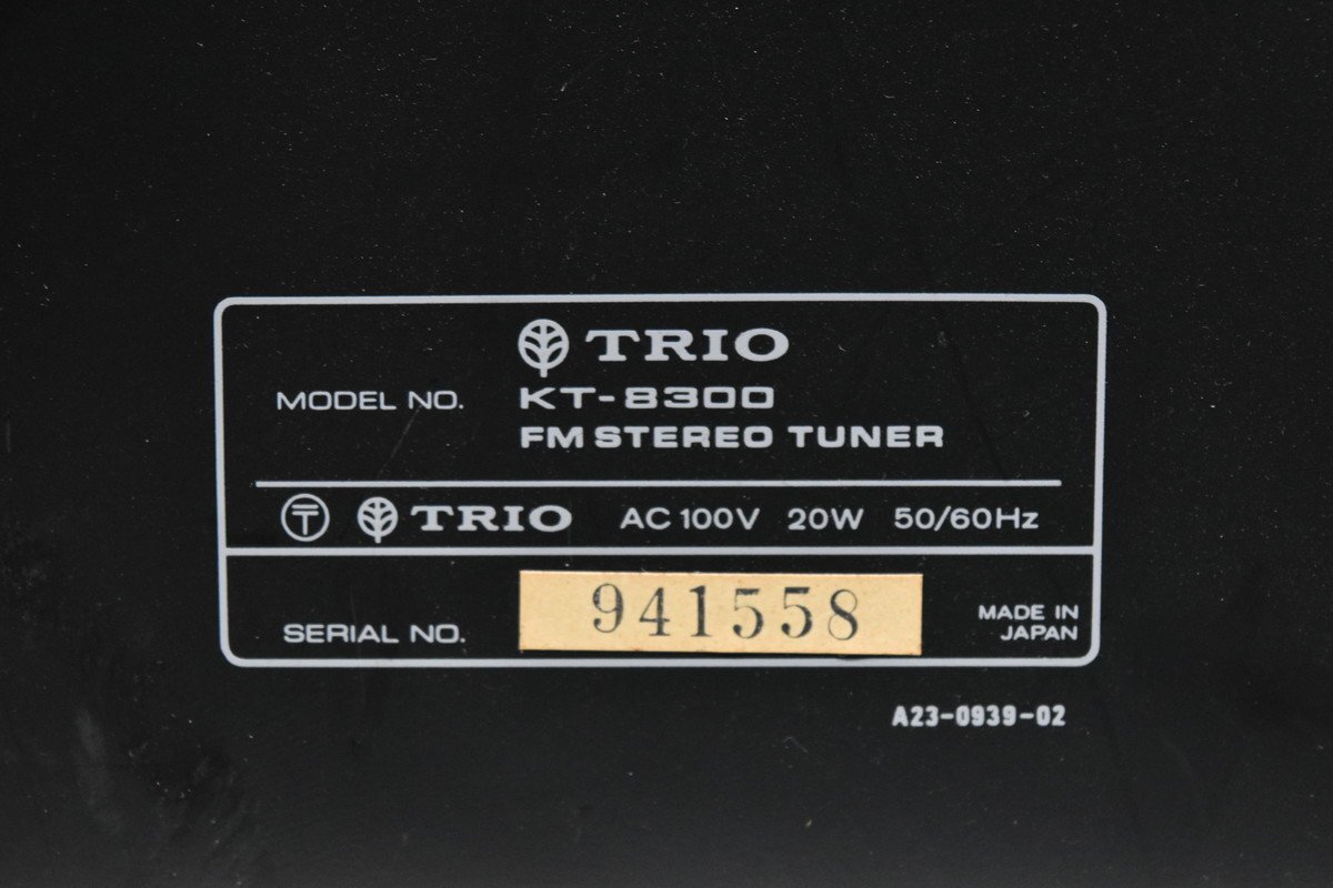 Yahoo!オークション - 【G】TRIO KT-8300 ステレオチューナー トリオ 3...