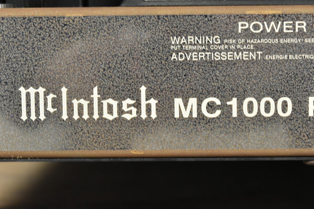 Yahoo!オークション - 【D】McIntosh MC1000 モノラルパワーアンプ ペ...