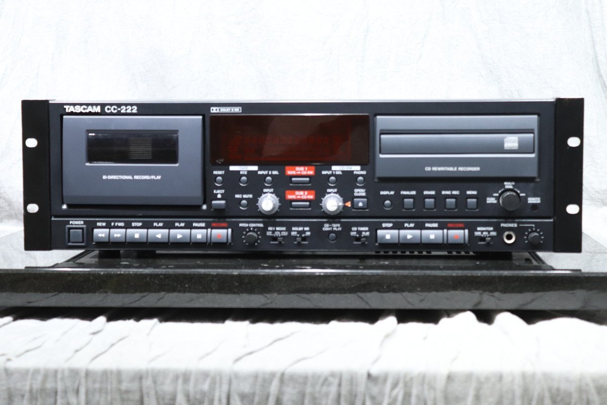 Yahoo!オークション - 【G】TASCAM CC-222 CDレコーダー/カセットデッ...