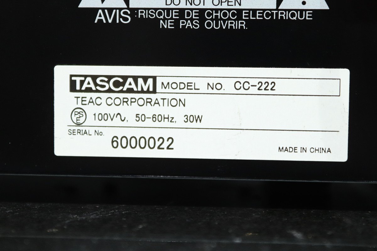 Yahoo!オークション - 【G】TASCAM CC-222 CDレコーダー/カセットデッ...
