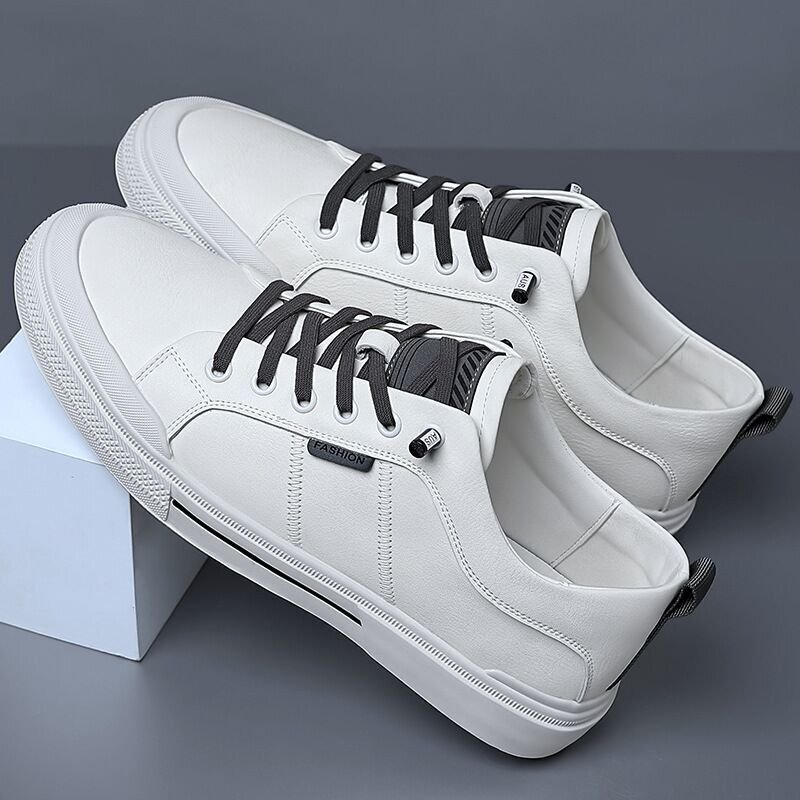 Yahoo!オークション - YDX-0313白/44 新品 スニーカー メンズ 本革ラン...