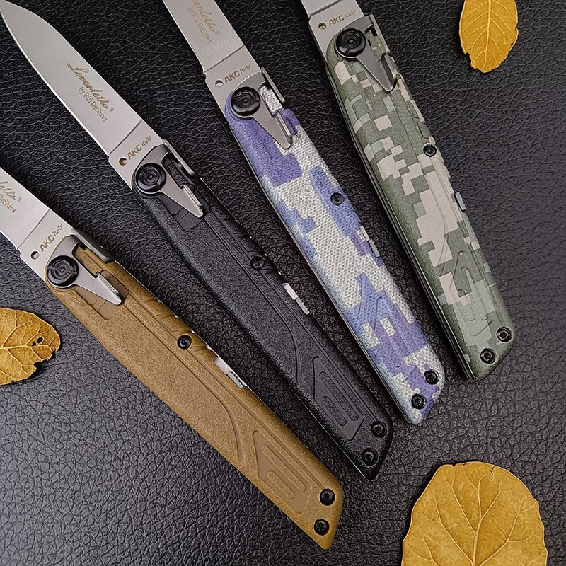 Yahoo!オークション - 限定AKC アウトドア 迷彩 折りたたみナイフ サバ...