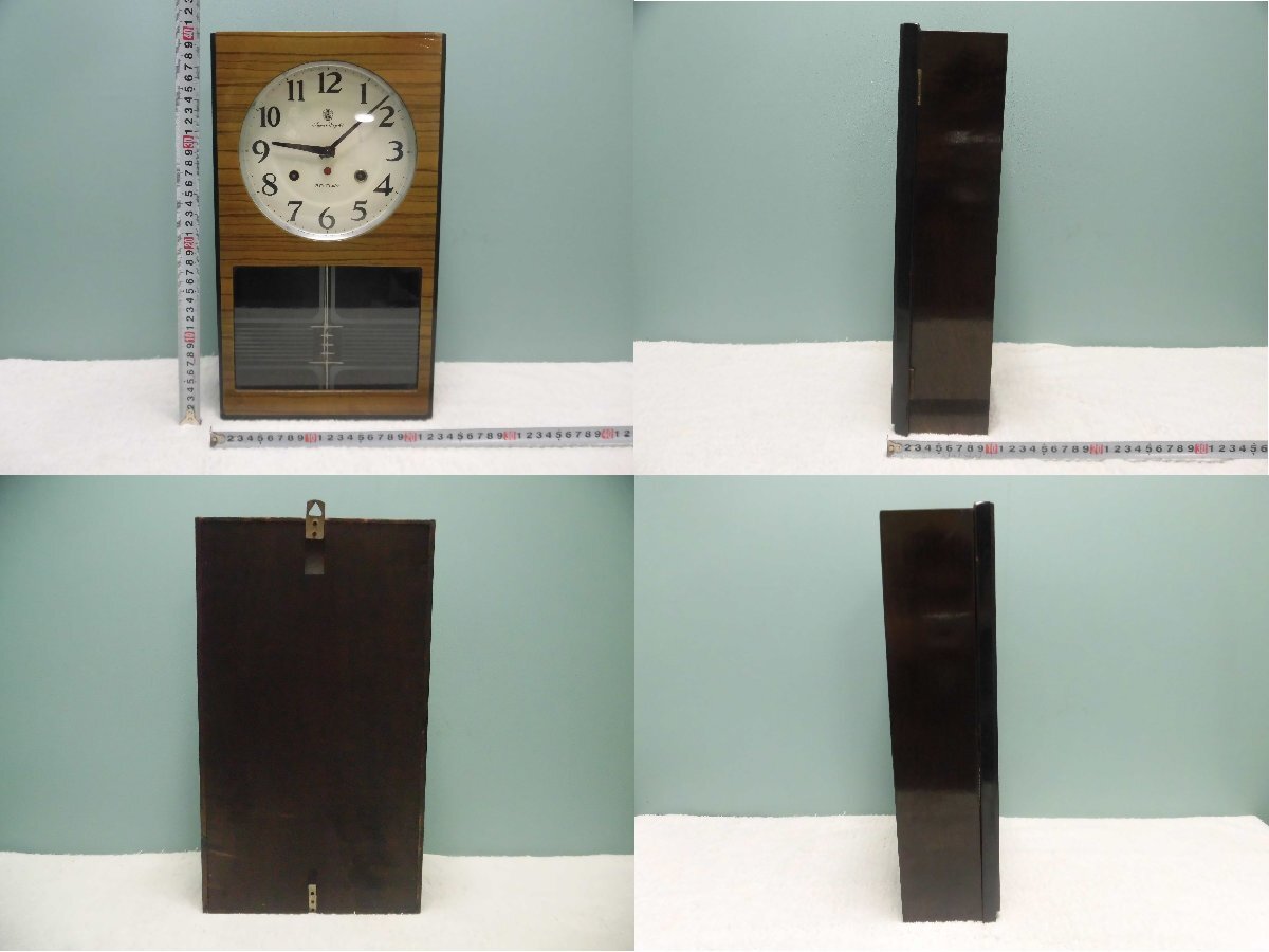 Yahoo!オークション - E009／動作品【愛知時計 掛け時計 Super Eight 3...