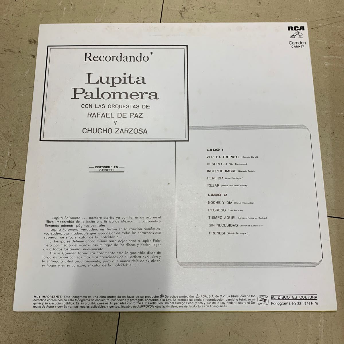 Yahoo!オークション - 【輸入MEXICO(メキシコ)盤(CAM S27)/LATIN・SALS...