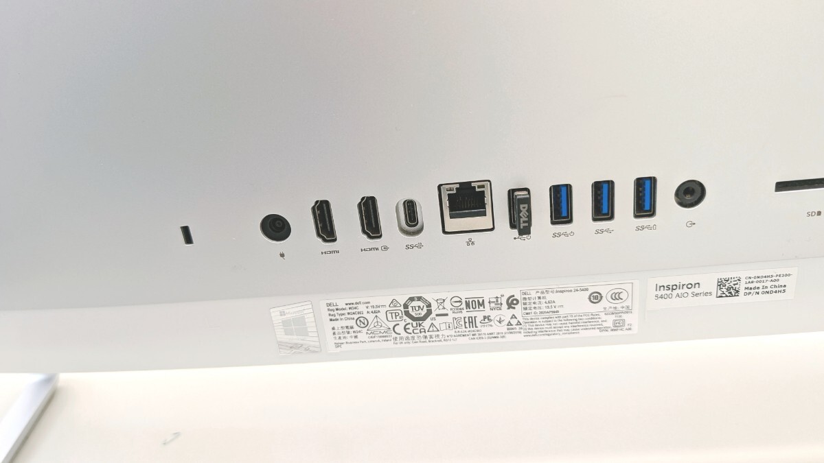 Yahoo!オークション - DELL Inspiron 5400AIO W24C モニタ一体型PC win...