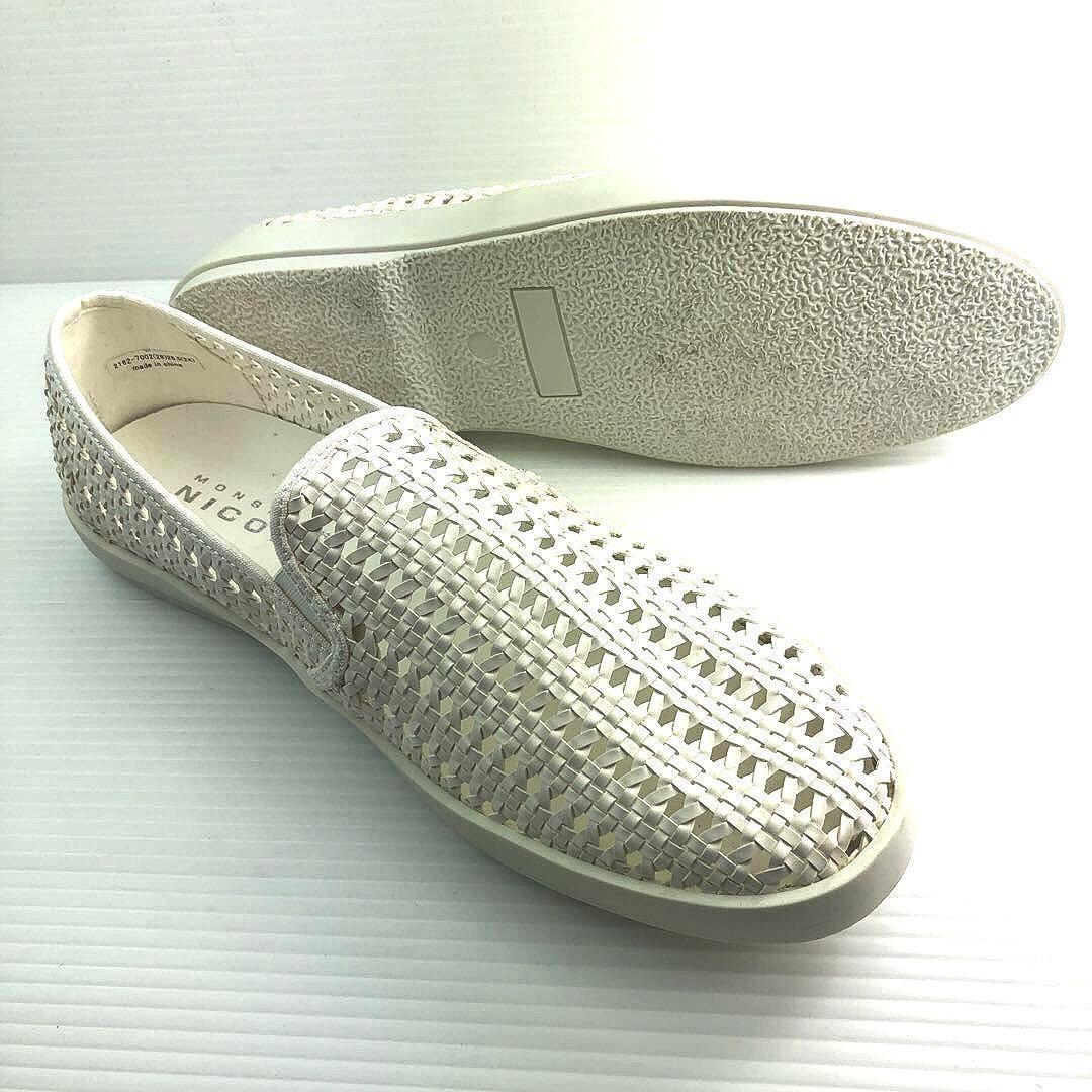 Yahoo!オークション - K339新品MONSIEUR NICOLE編込メッシュスリッポン...
