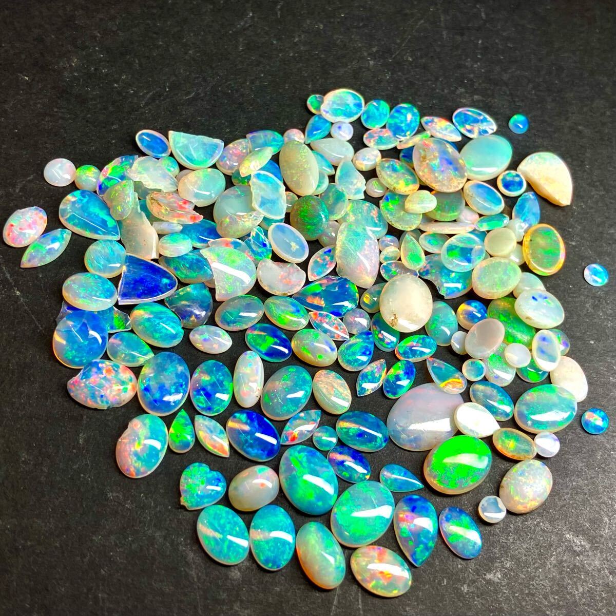 Yahoo!オークション - 1円〜 小粒 遊色効果 天然オパールおまとめ46c...