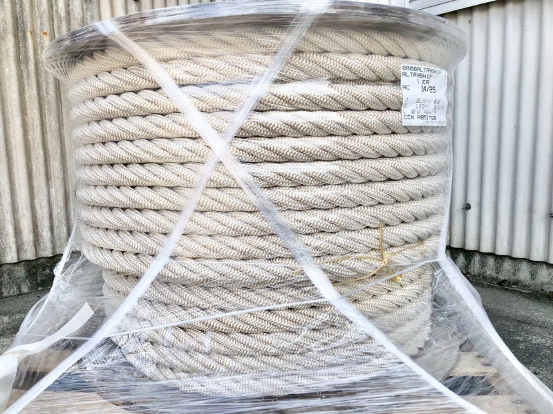 【樂淘letao】日本代購代標第一品牌－【米軍放出品】未使用品 ナイロンロープ 直径4cm×長さ182m ファイバーロープ ケブラーロープ アラミド 係留 ☆BG11DM-W#25