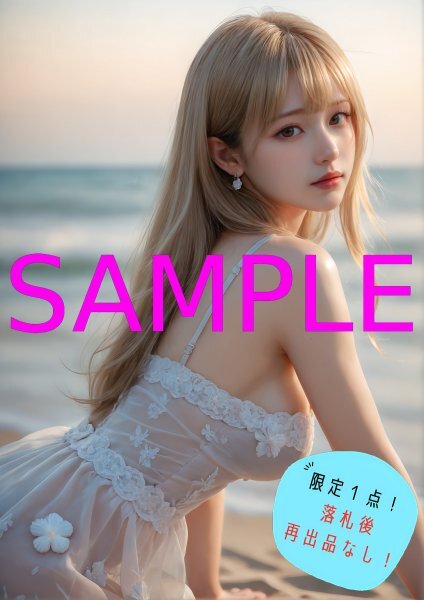 Yahoo!オークション - 【一点物】アリシア AI 美女 A4 アート ポスター...