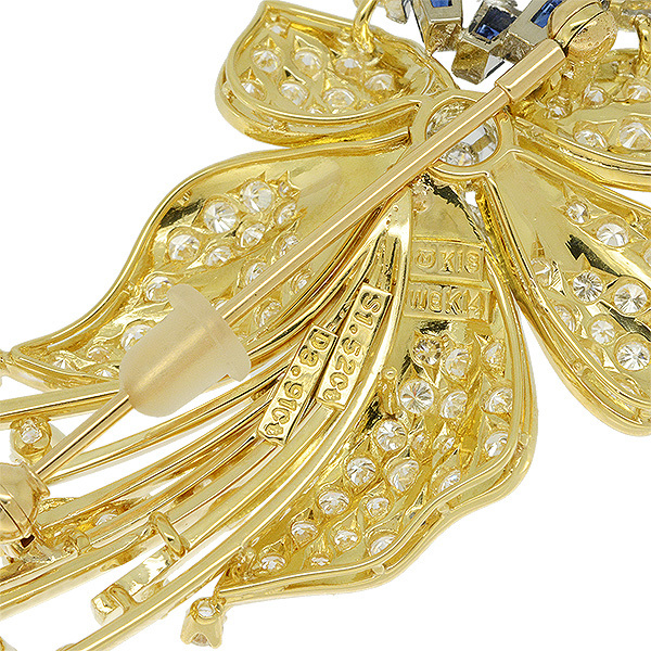 Yahoo!オークション - ミキモト フラワーモチーフ ダイヤ3.91ct サファ...