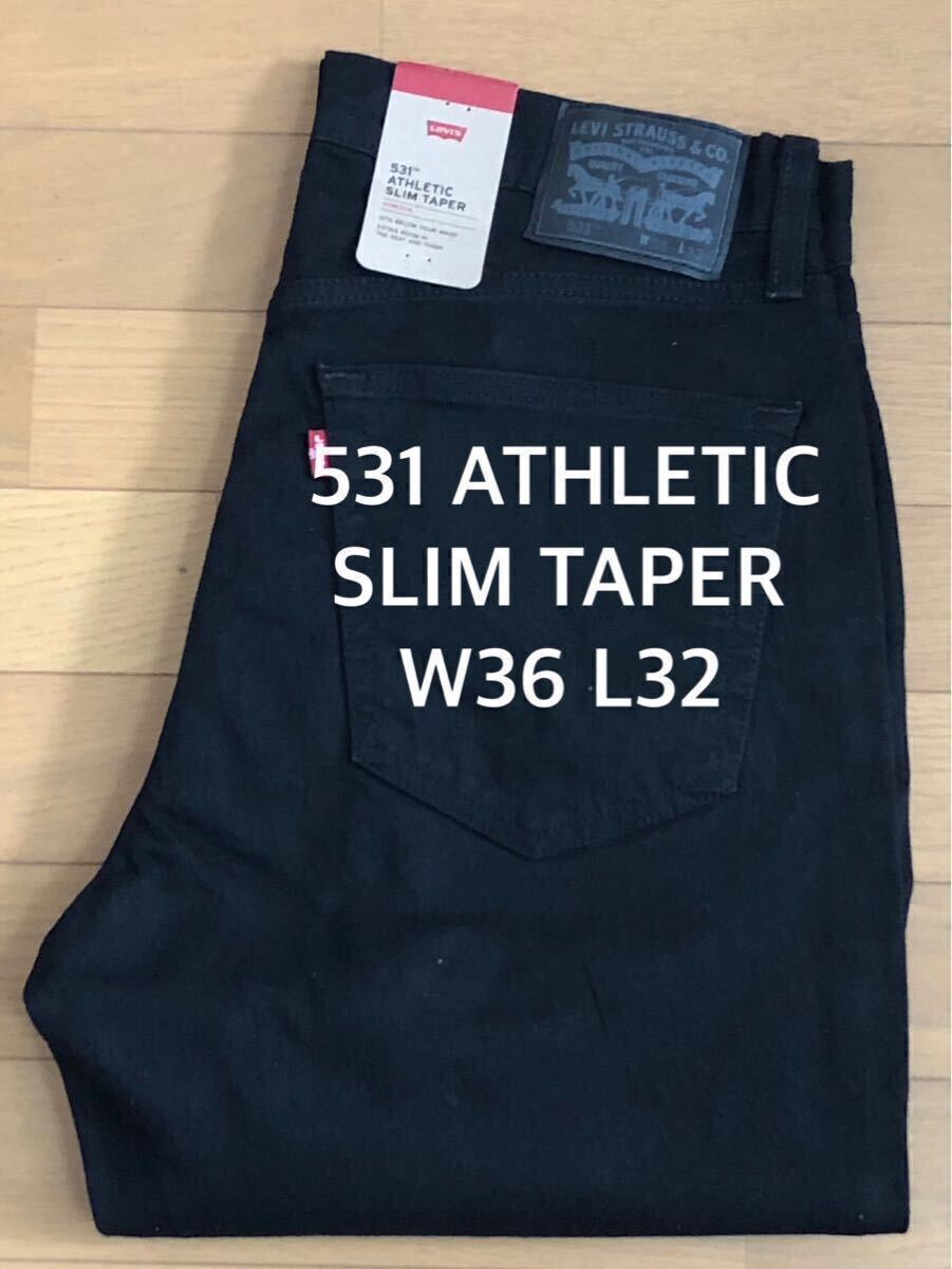 Yahoo!オークション - Levi's 531 ATHLETIC SLIM NATIVE CALI BLACK W3...