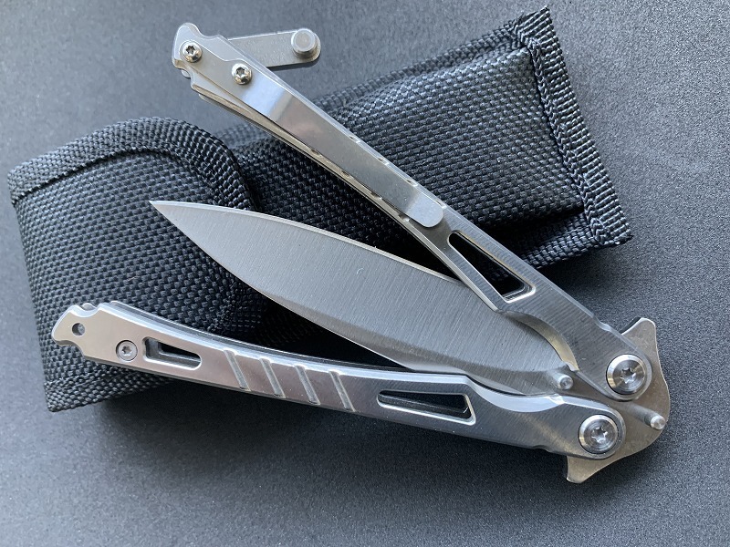 Yahoo!オークション - JL-13A フルステンレス バタフライナイフ 440C...