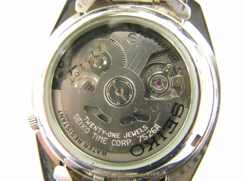 Yahoo!オークション - SEIKO5 セイコー5 オートマチック 7S26-0500