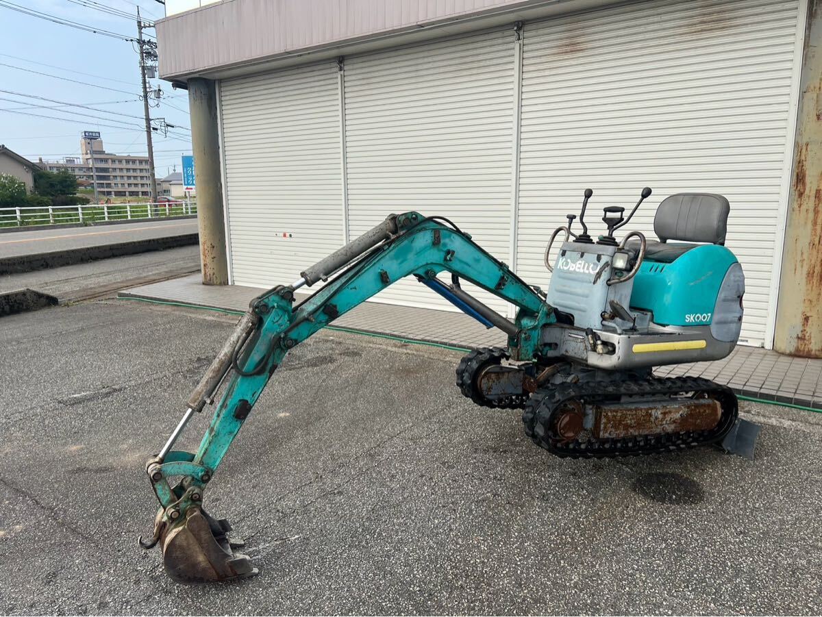 富山県黒部市より出品 コベルコ ミニユンボ バックホー ショベルカー SK007-3 アワー909H ゴムキャタ去年交換済み(建設機械、重機)｜売買されたオークション情報、yahooの商品情報 ...