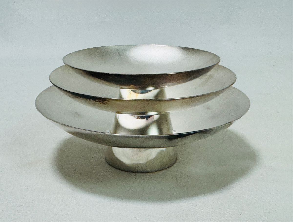 Yahoo!オークション - 純銀製 銀杯 三重杯 総重量 205g 酒器 記念贈答 ...