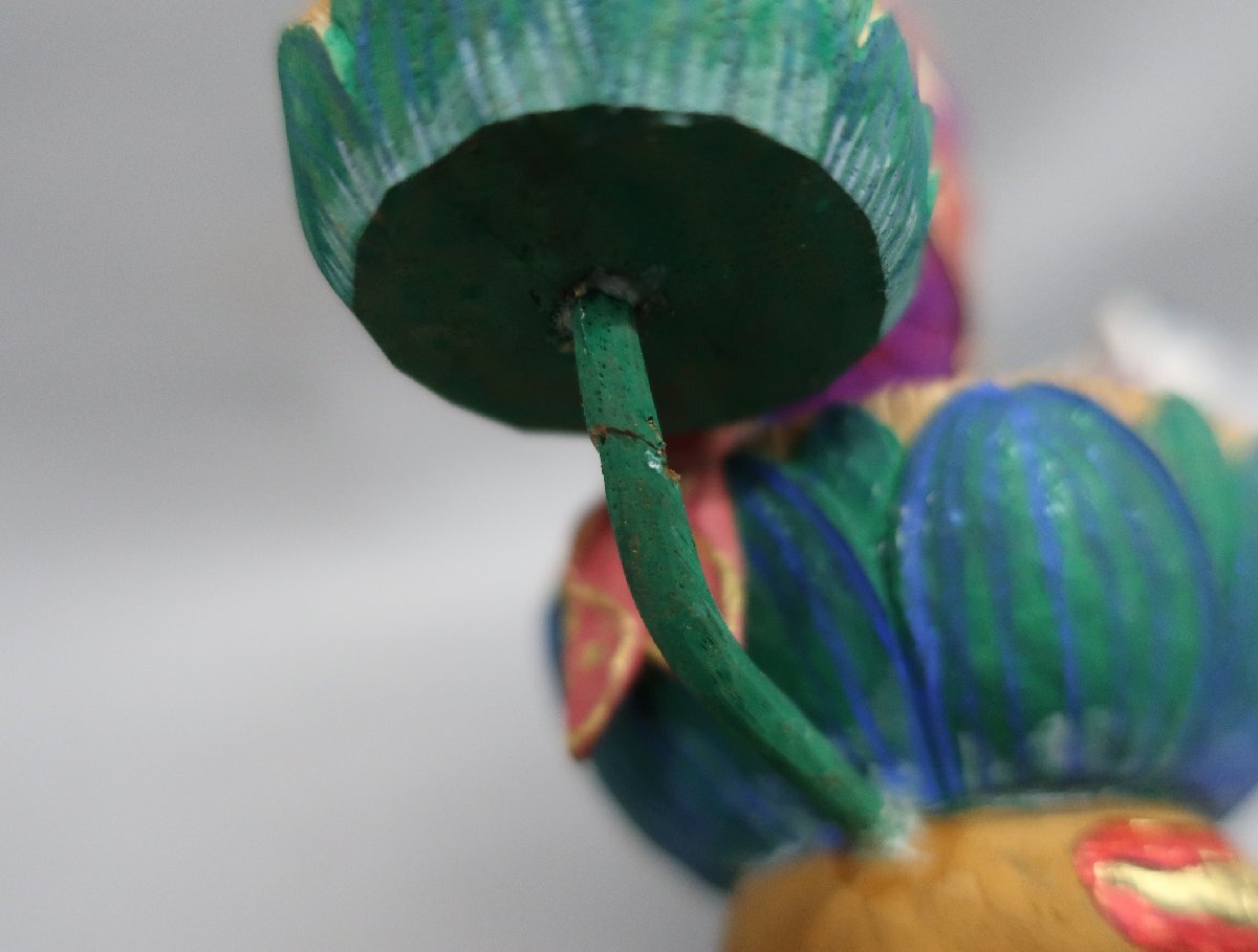 Yahoo!オークション - 観音様 仏像 彩色 K-1843