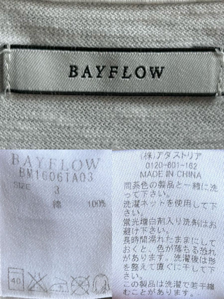 Yahoo!オークション - 【美品】BAYFLOW Tシャツ カットソー メンズ 3 ...
