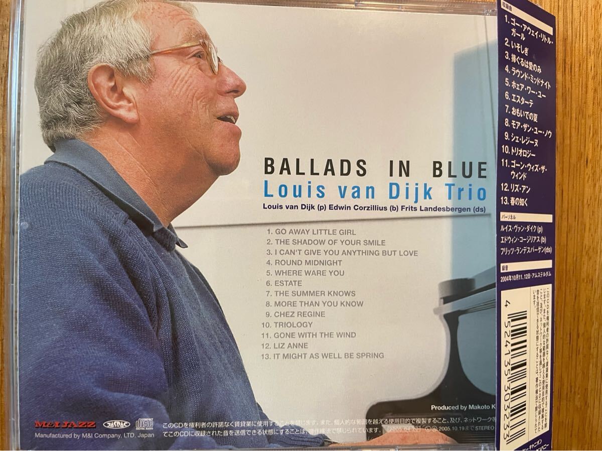 Yahoo!オークション - CD LOUIS VAN DIJK TRIO / BALLADS IN BLUE