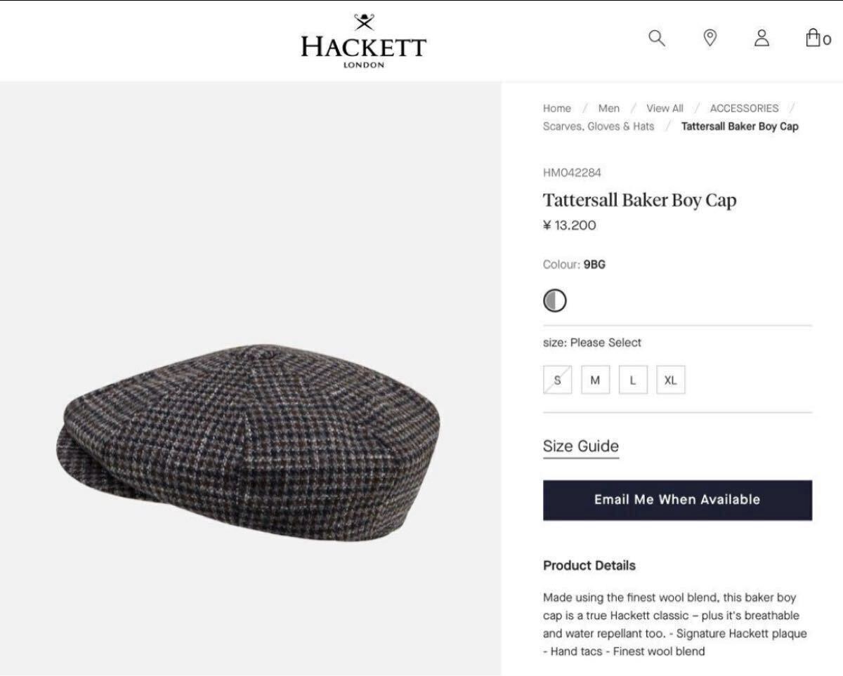 Yahoo!オークション - HACKETT LONDON キャスケット Tattersall Baker ...
