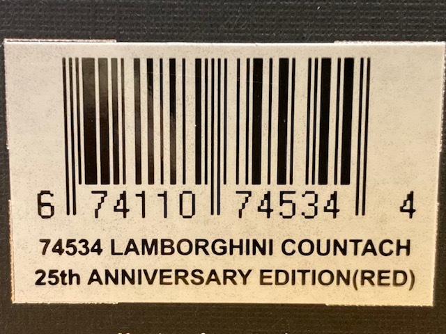 【樂淘letao】日本代購代標第一品牌－ オート アート ランボルギーニ カウンタック 25thアニバーサリー 1/18