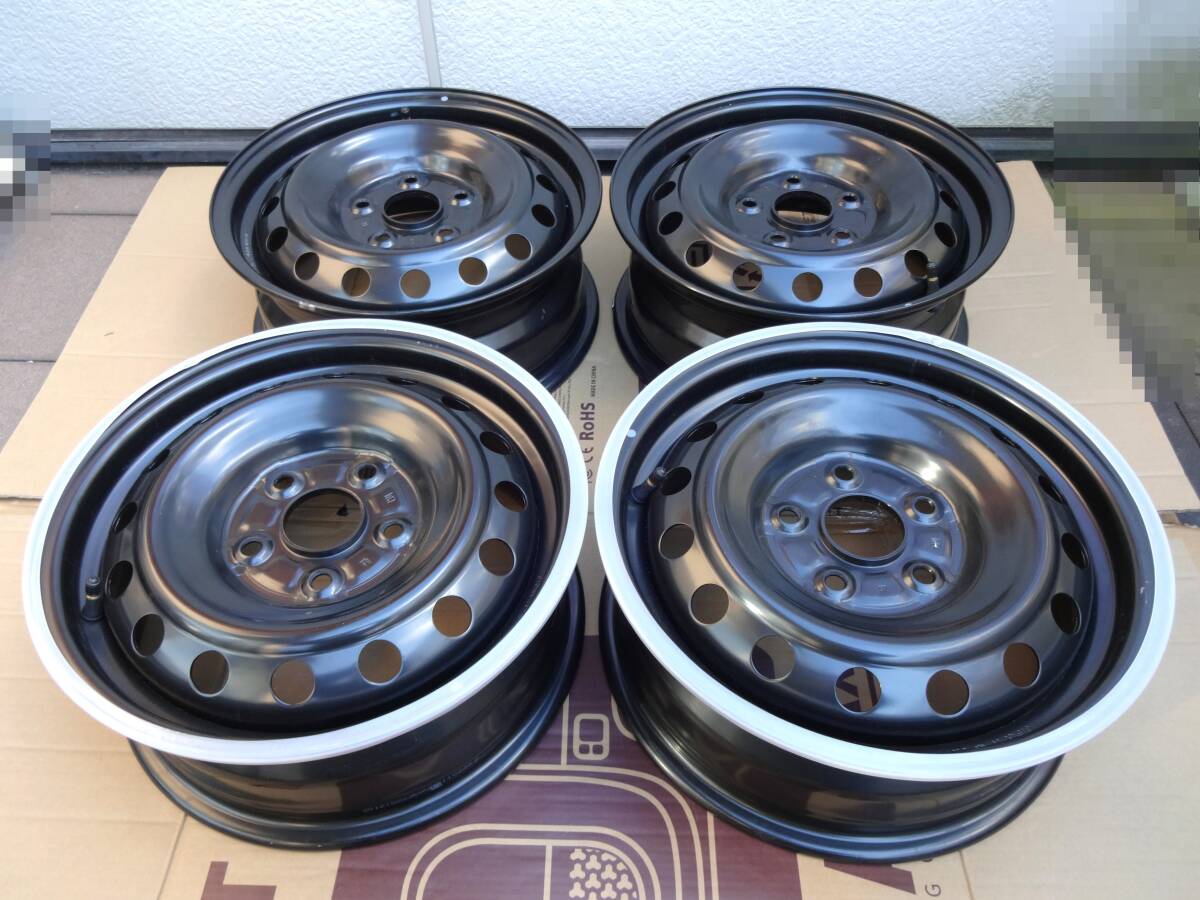 Yahoo!オークション - 鉄ホイール スチールホイール 4本セット J15×6J...