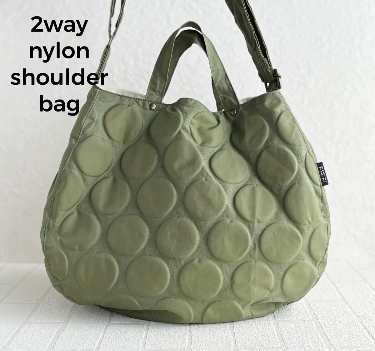 Yahoo!オークション - ハンドメイド 2way big roundショルダーバッグ ...