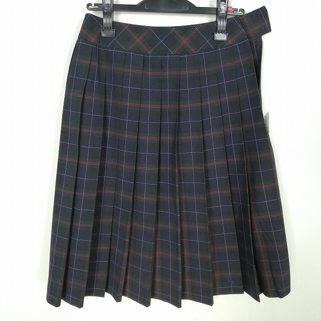 Yahoo!オークション - 1円 スクールスカート 夏物 w63-丈62 チェック ...