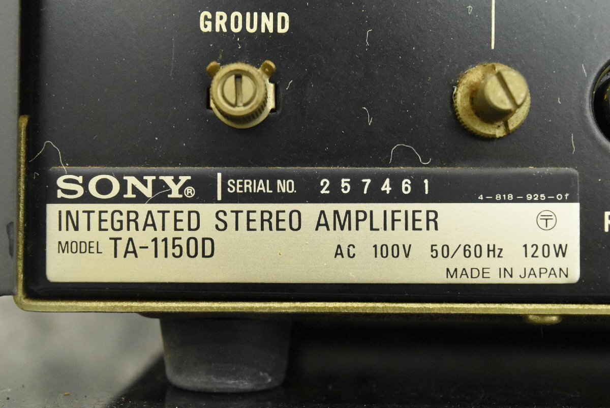 Yahoo!オークション - 【J】SONY TA-1150D プリメインアンプ ソニー 23...