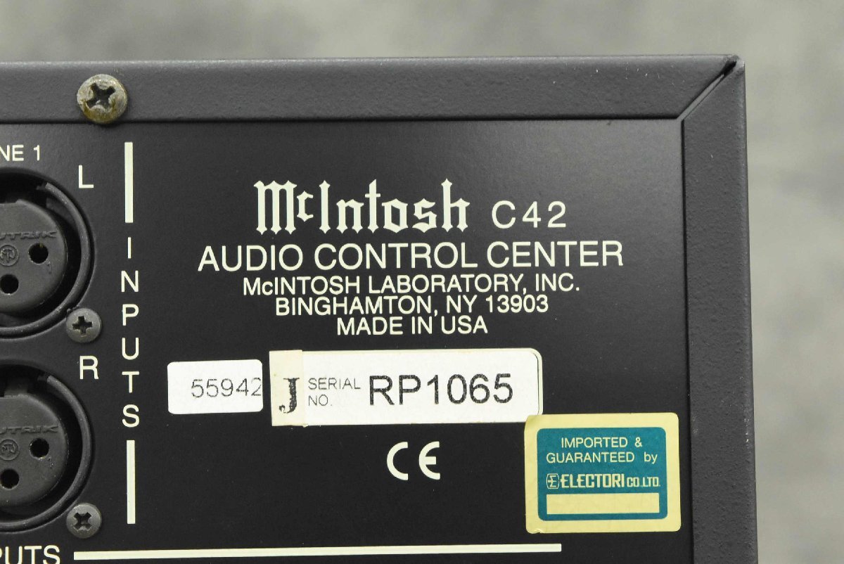 Yahoo!オークション - 【C】McIntosh C42 プリアンプ マッキントッシュ...