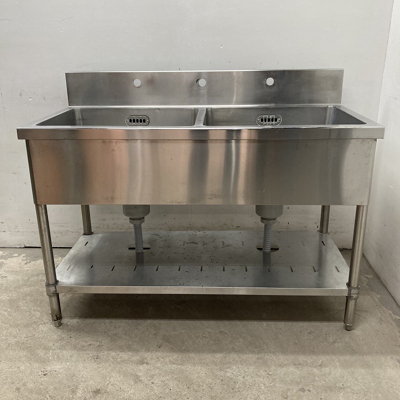 Yahoo!オークション - EG1802 | 2槽シンク W1200×D600×H800(BG950)m...