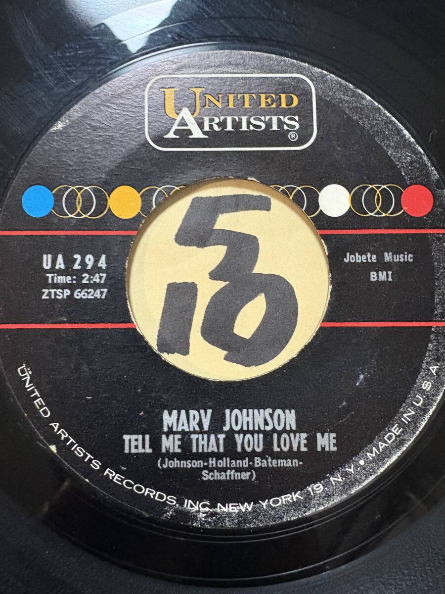 Yahoo!オークション - 試聴 MARV JOHNSON TELL ME THAT YOU LOVE ME 両...