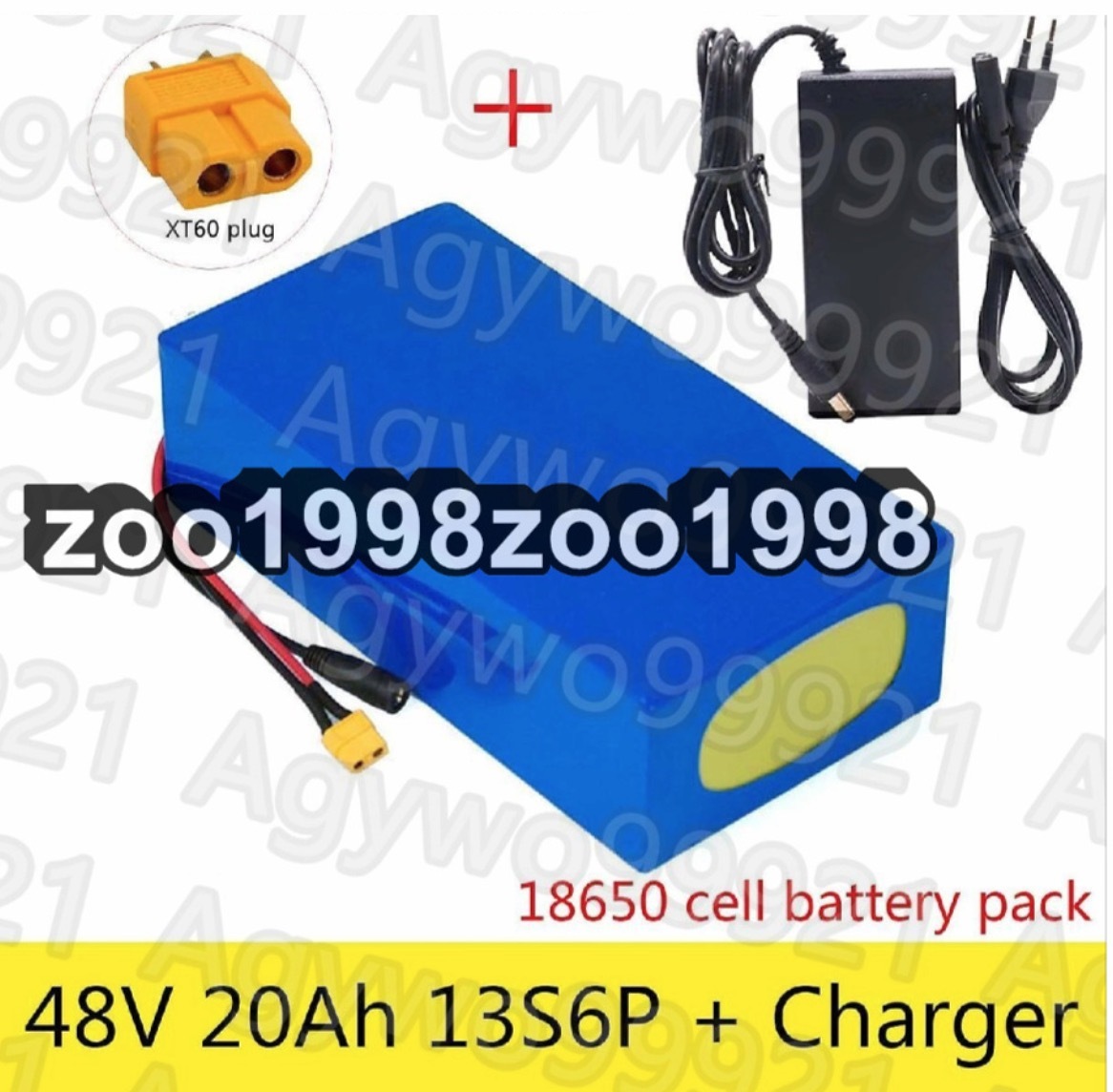 Yahoo!オークション - 48V 20AH E-bikeバッテリーパック 13S 6P 18650...