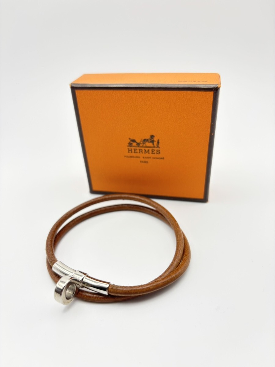 Yahoo!オークション - HERMS エルメス キテ チョーカー レザー バング...