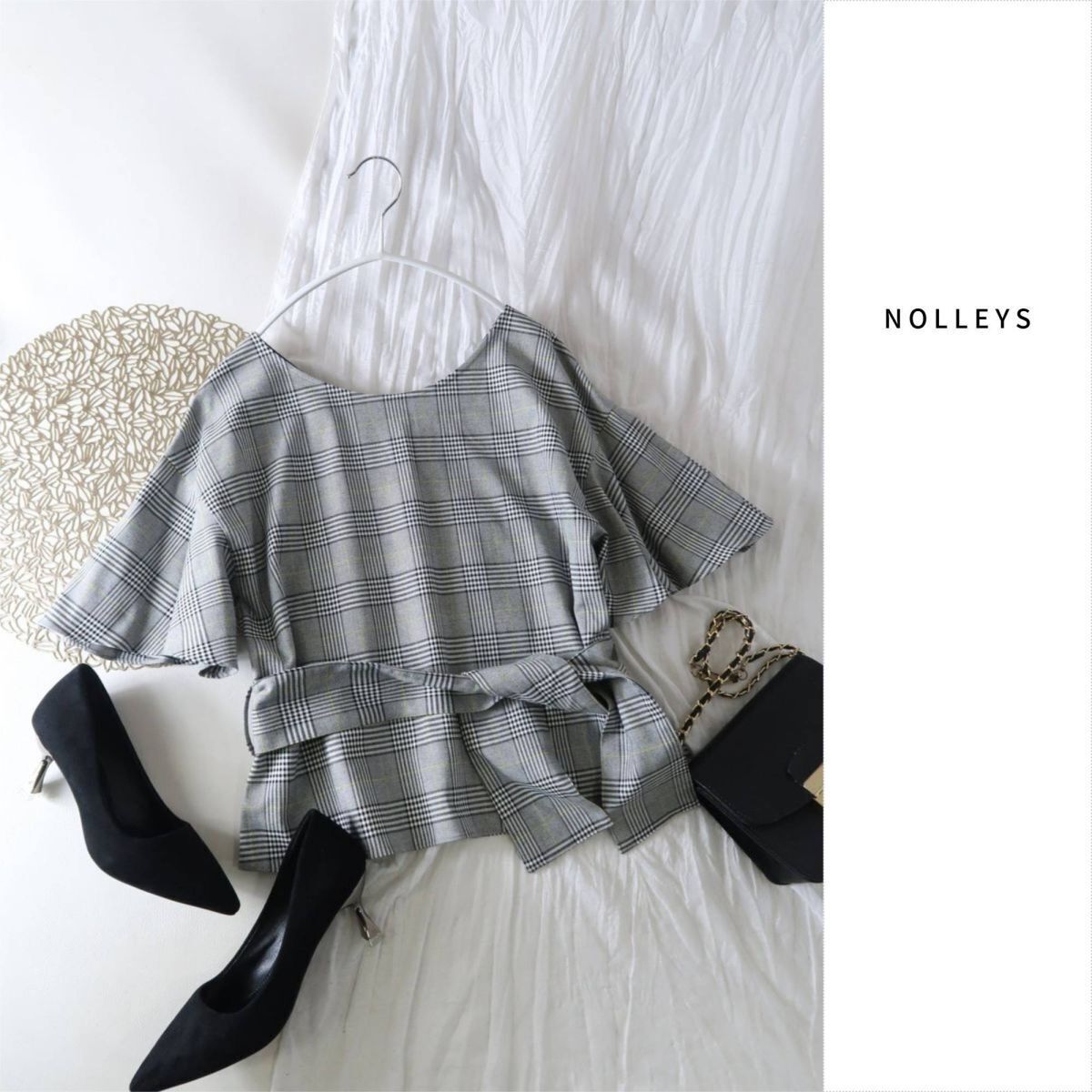 Yahoo!オークション - 新品 1.5万 ノーリーズ NOLLEYS 洗える ベルト付...