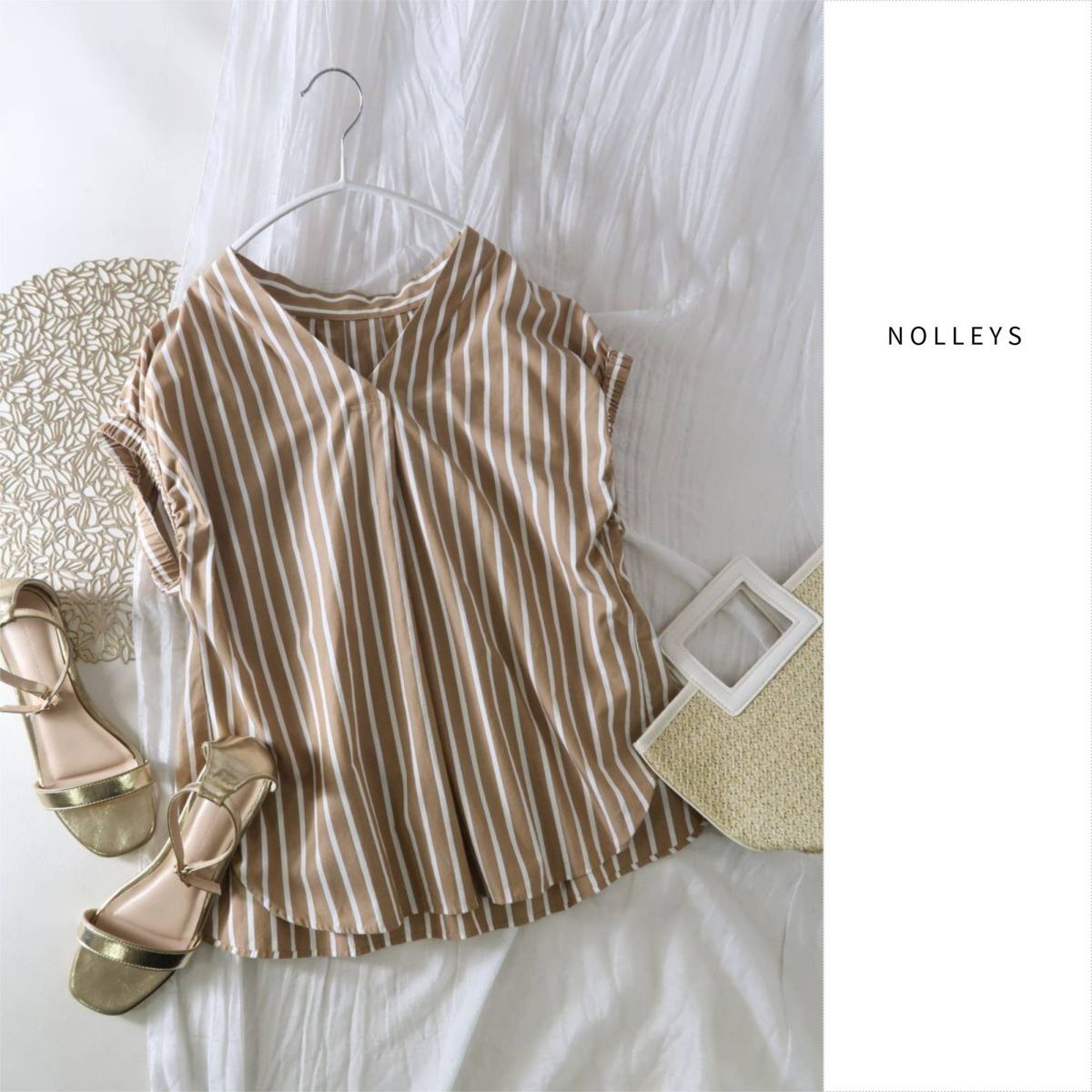 Yahoo!オークション - 1.2万 ノーリーズ NOLLEYS 綿100% 洗える ストラ...