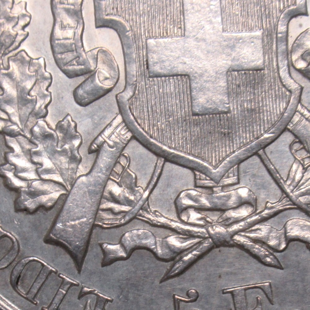 Yahoo!オークション - 1円〜 スイス銀貨 射撃祭 1872年 量目 約24.95g ...