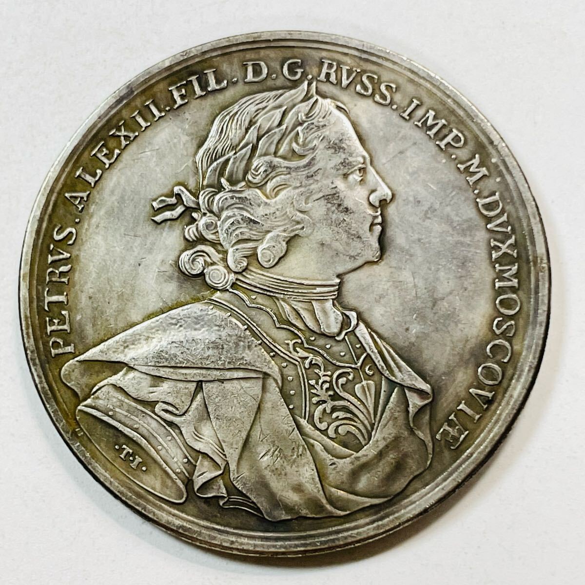 Yahoo!オークション - ロシア 硬貨 古銭 ピョートル1世 1703年 北方戦...