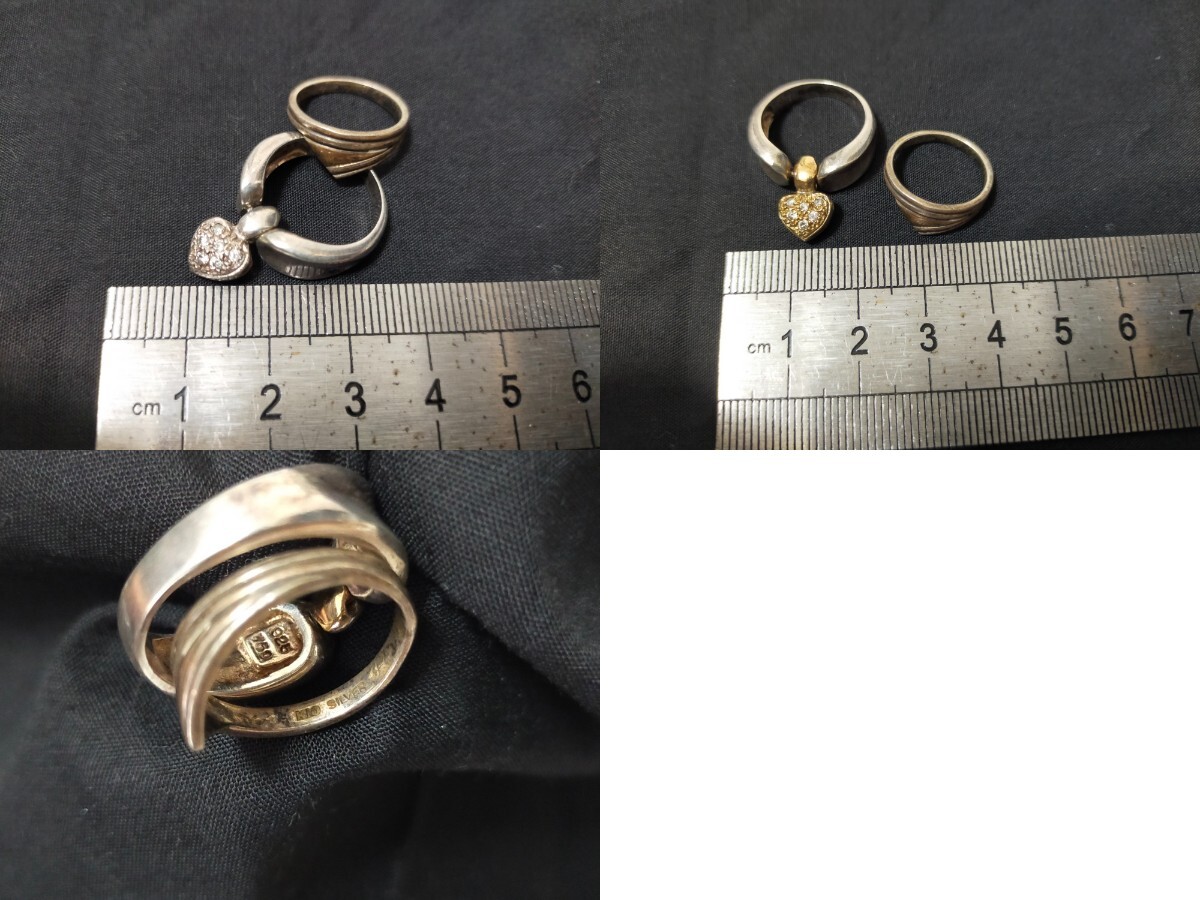 Yahoo!オークション - 1円スタート 750 925 K10 SILVER 刻印あり 金具...