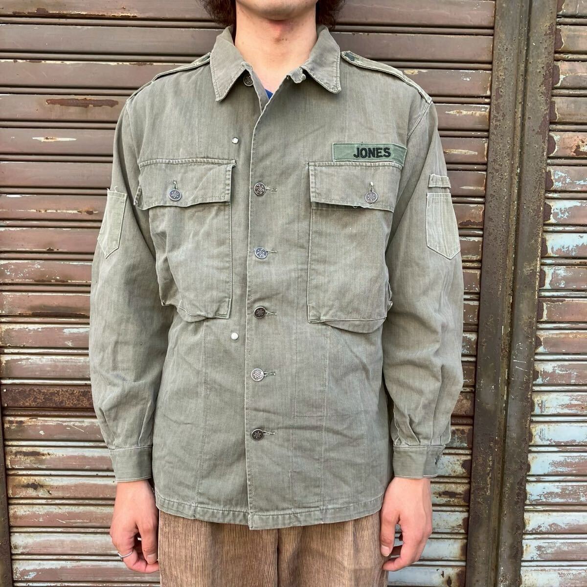 Yahoo!オークション - 40s 米軍実物 M-43 M43 HBT ジャケット ヘリンボ...