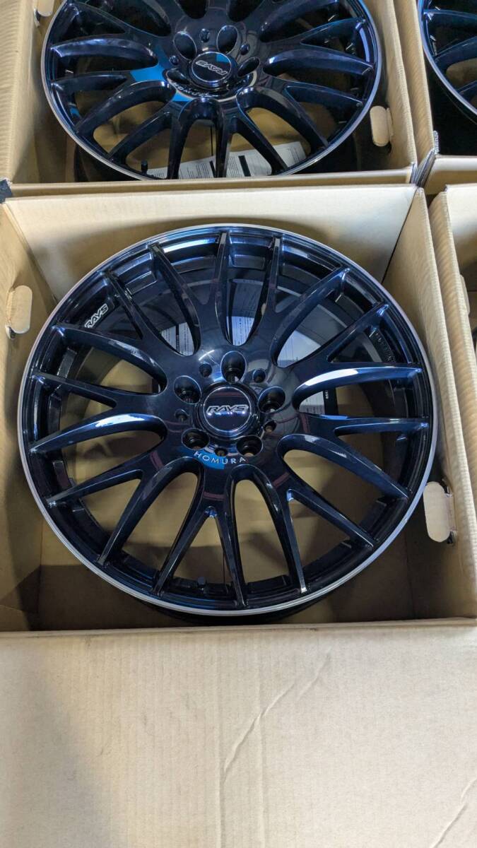 Yahoo!オークション - 中古品 アルミホイール レイズ ホムラ 19x8J+38 ...