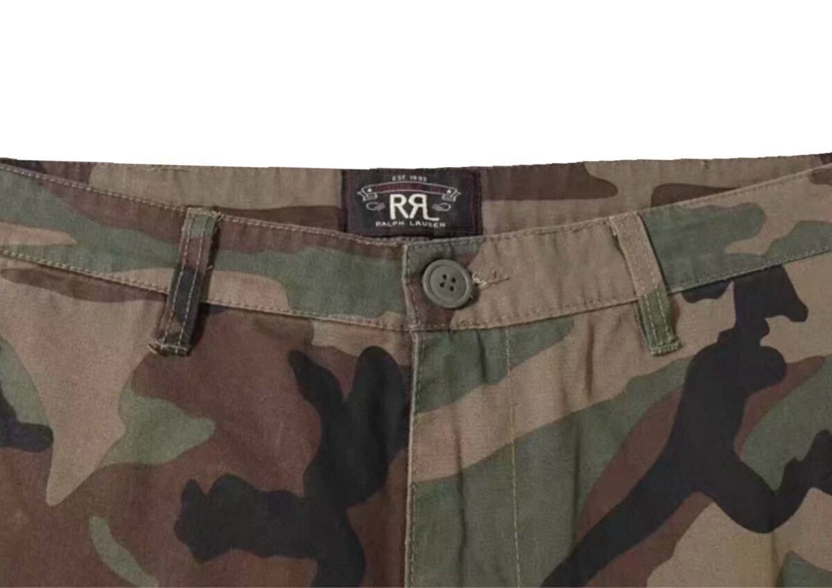 Yahoo!オークション - RRL DOUBLE RL 迷彩ハーフパンツ 34インチ ウッ...